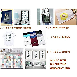 Alinacutle Silkscreen Stencil,Reusable Self-Adhesive Silk Screen Printing, BEE Kind Sentiments for Home Decor/Printing on Wood / Fabric / Wall/Cup/Plate/Glass/Paper,8 x 8“ (Bee Pattern)