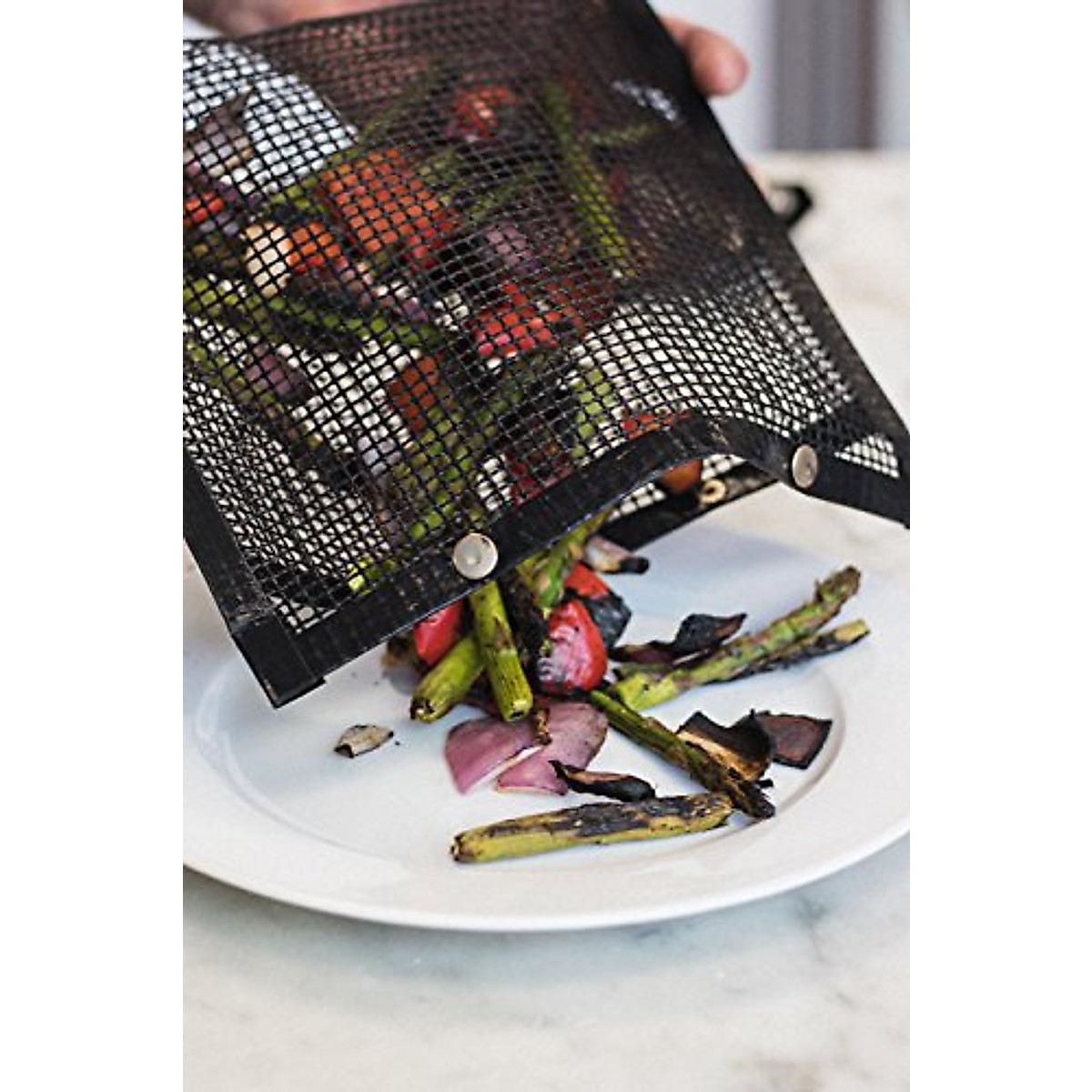 Charcoal Companion CC4142 Medium Non-Stick Mesh Grilling Bag