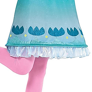 Party City Queen Poppy Halloween Costume for Toddler Girls, Trolls World Tour, 3-4T, Includes Wig, Dress and Tights