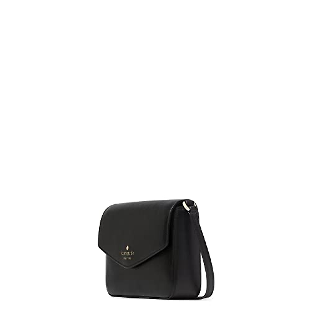 Kate Spade New York Sadie Envelope Leather Crossbody Purse (Black)