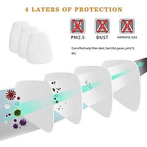 5N11 Particulate Filter Compatible with 5P71, Installed on 501 Filter Retainer Replacement for 6200 6001 6800 7000 (10PCS)