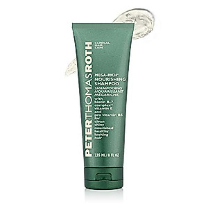 Peter Thomas Roth | Mega-Rich Nourishing Shampoo | Biotin B-7 Complex Shampoo for Clean, Shiny, Healthier-Looking Hair, 8 Fl Oz (Pack of 1)