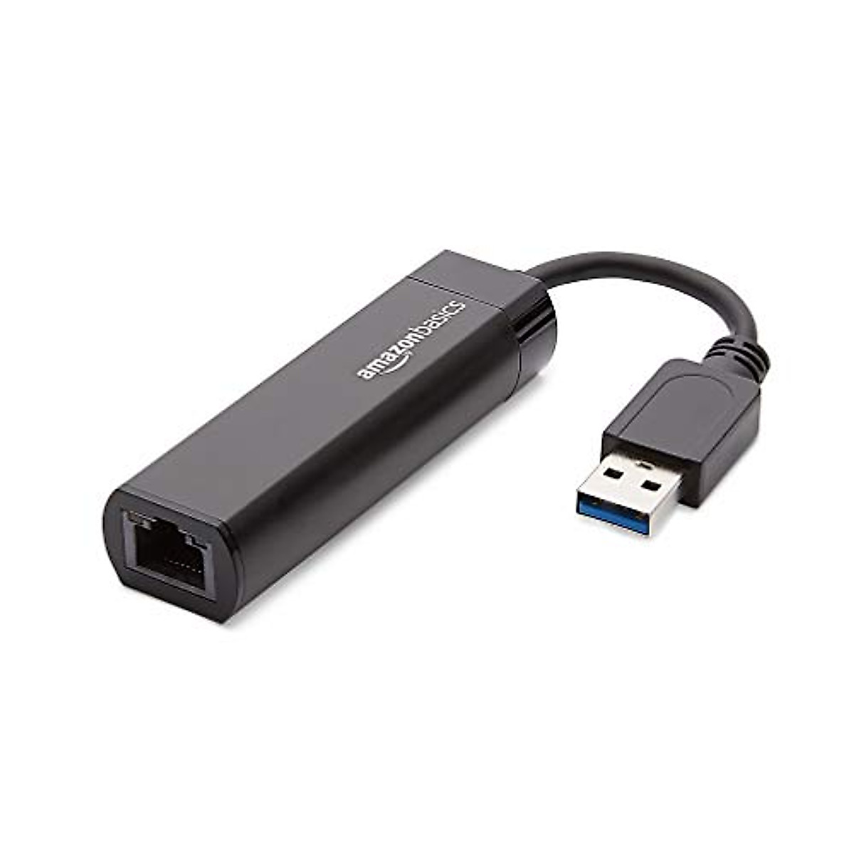 Amazon Basics USB 3.0 to 10/100/1000 Gigabit Ethernet Internet Adapter, 10-Pack, Black