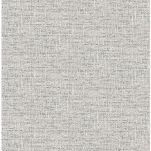 NuWallpaper NU2873 Poplin Texture Peel & Stick Wallpaper, Grey