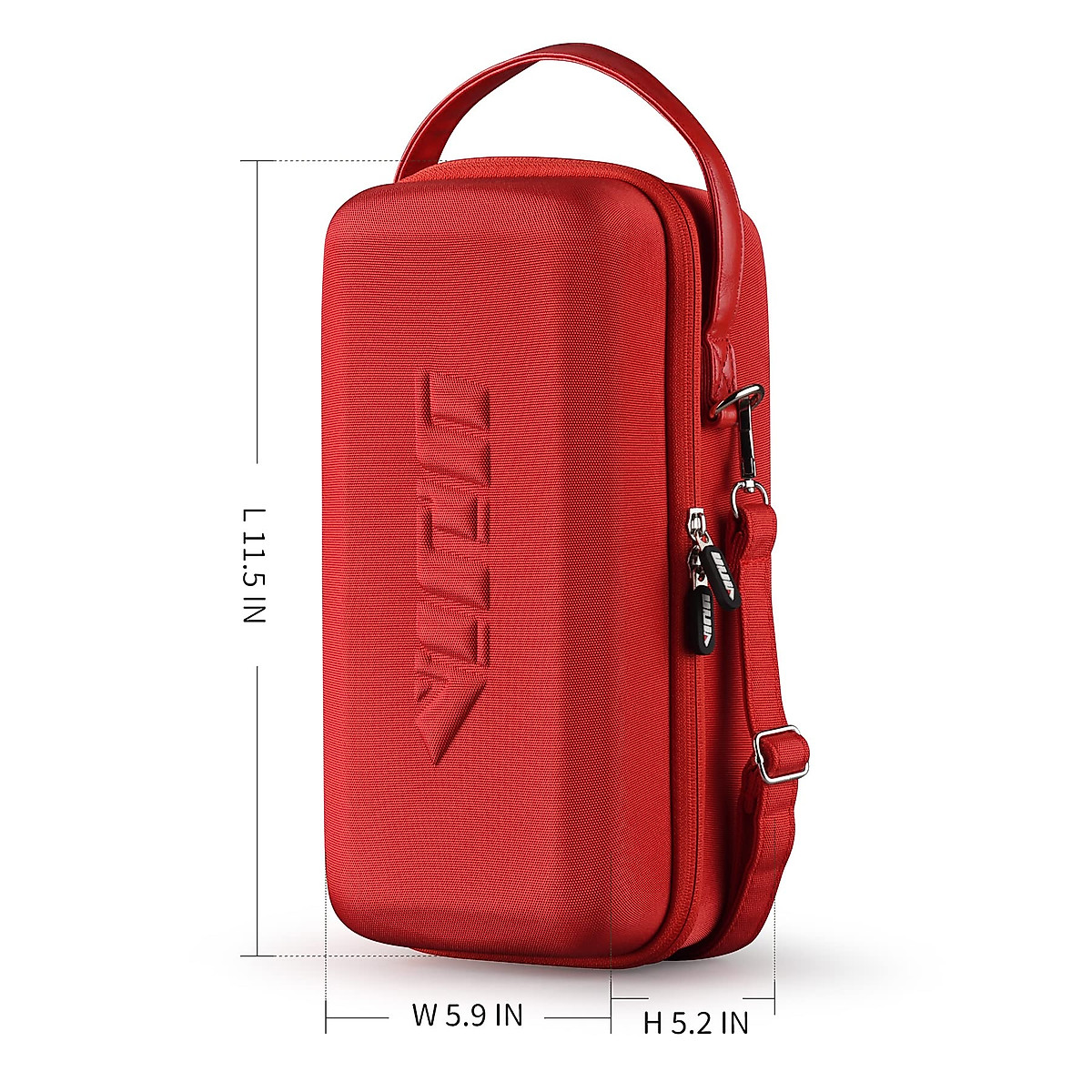 UYIYE Carrying Storage Case for Nintendo Switch/Switch OLED Model (2022),Portable Travel All Protective Hard Messenger Bag Soft Lining 16 Games for Switch Console Pro Controller & Accessories red