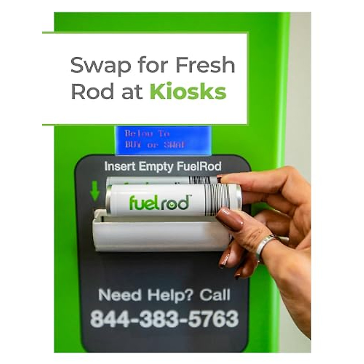 FuelRod Portable Charger Kit - Pack of 2 - Includes All Cables & Adapters Compatible with All Tablets & Smart Phones, Rechargeable Backup Power Bank, Swap for Charged Rod at Kiosk