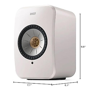 KEF LSX II Wireless HiFi Speaker System (Mineral White)