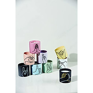 Paddywax Impressions Artisan Hand-Poured Scented Candle, 5.75-Ounce, White - Pinky Promise (Wild Fig & Cedar)