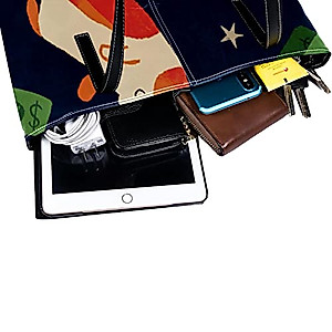 Tote Bag Women Satchel Bag Handbag Stylish Tote Handbag for Women Hobo Bag Fashion Crossbody Bag, Cute Animal Corgi Dog Cartoon
