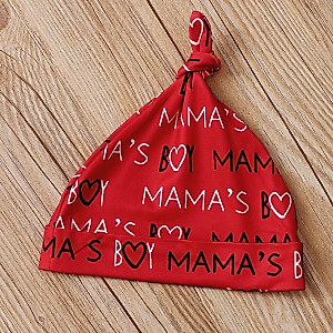 Singcoco Baby Boy Valentine's Day Outfit Newborn Mommy's Little Valentine Bodysuit (Red, 0-3 Months)