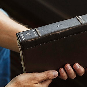 Twelve South BookBook CaddySack | Full-Grain Leather Travel Tote for Chargers, Cables & adapters