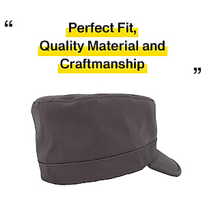 KBETHOS KBK-1464 DGY XL Cadet Army Cap Basic Everyday Military Style Hat (Now with STASH Pocket Version Available)