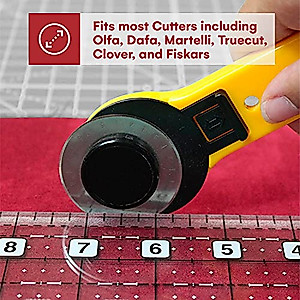 Precision Quilting Tools 45mm Crochet Edge Skip Blades (Pack of 10) Compatible with Cutter! Perfect Wide Skip Blade for Crochet Edge Projects, Fleece, and Scrapbooking!