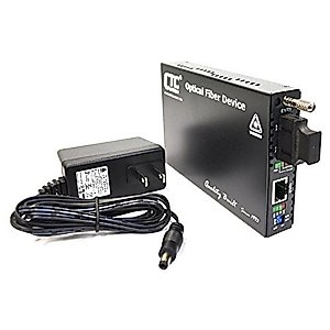 FRM220-E1-T1-SC015 - single E1 and T1 to single-mode fiber extender (media converter), 15Km range, 1310nm, SC connectors, standalone unit with AC adapter, optional web and console based management support
