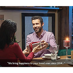 𝗕𝗘𝗦𝗧 𝗚𝗜𝗙𝗧: Gifts for Men Dad - Whiskey Glasses Set of 2 - Crystal Rocks Glass with 6 Stainless Steel Chilling Stones - Bourbon Glasses Gift Set - Old Fashioned Lowball Heavy Scotch Glasses