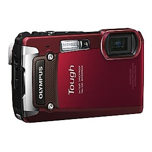 Olympus TG-820 12MP Shock/Water/Freeze-Proof Camera-Red (Old Model)