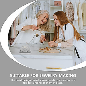 MILISTEN 2pcs Bead Board, Necklace Beading Jewelry Organizer Tray for Creating Bracelets, Necklaces and Other Jewelry