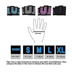 ROltin Wrist Protector Gym Fitness Half Finger Gloves Men Women Workout Gloves Powerlifting Bodybuilding Hand Protection for Wrist Protection (Color : Pink, Size : Large)