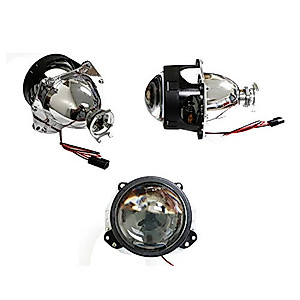 iJDMTOY 3.0-Inch H1 Bi-Xenon Projector Lens Compatible With Car Lighting Retrofit, Custom DIY Job