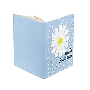 DIYFLASH Cute Daisy Book Covers for Soft Cover Books Book Dust Jacket Covers Washable Durable Reusable Polyester Textbook Covers Book Case Cover for Kids,Teen, Adult 15.7×9.8 in