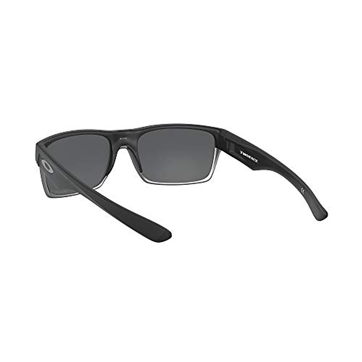 Oakley Men's OO9189 TwoFace Square Sunglasses, Matte Black on Silver/Prizm Black Polarized, 60 mm