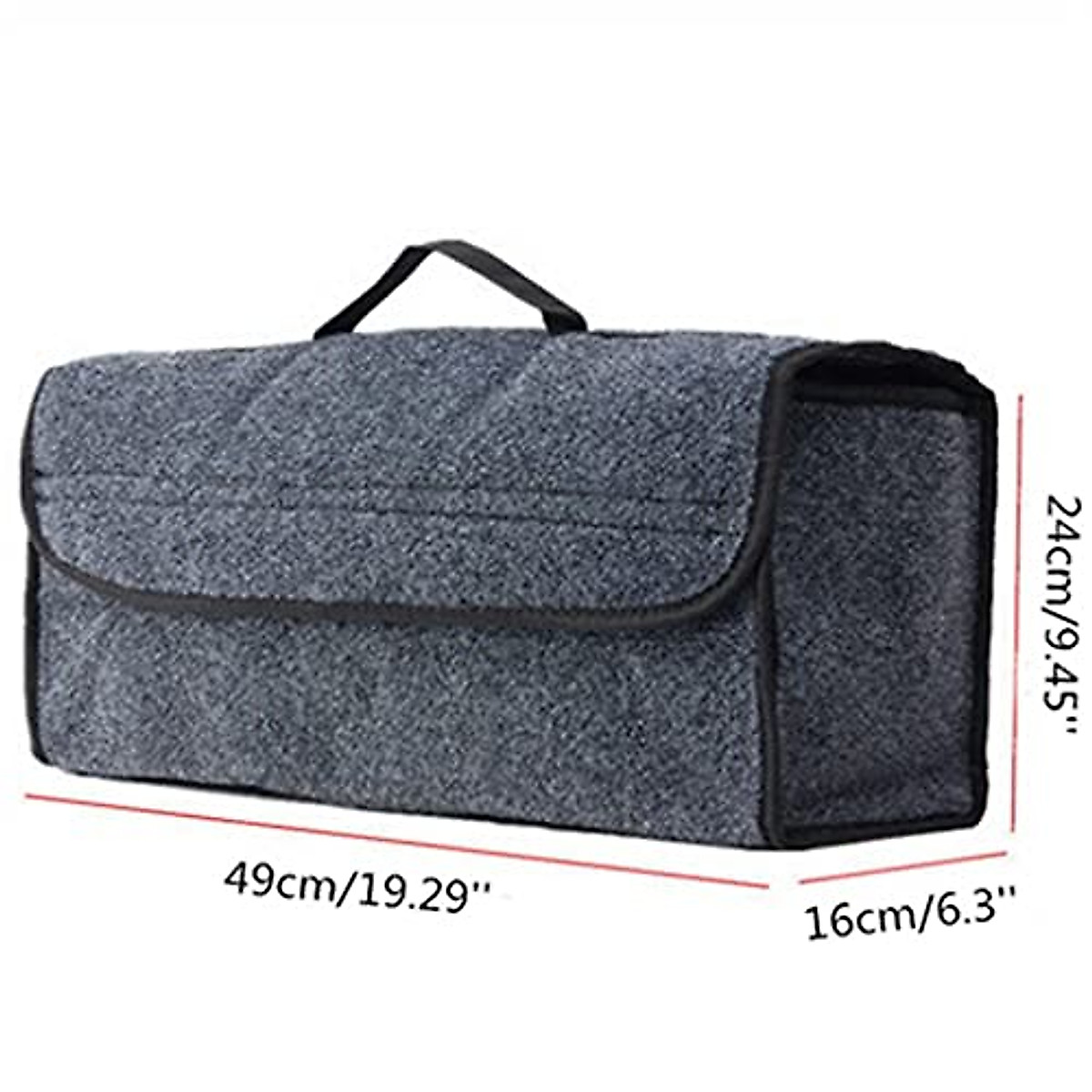Large Anti Slip Compartment Boot Storage Organizer Tool Bag Car Storage Bag Car Trunk Organizer Soft Felt Storage Box