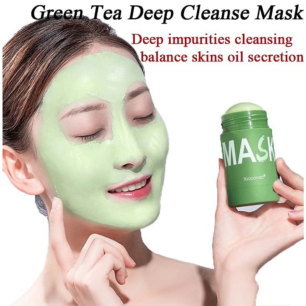 NKICAW Reetata Green Tea Deep Cleanse Mask, 2/4 Pcs Green tea mask stick, Reetata Green Tea Face Mask (2 pcs), 0.04 Ounce (Pack of 1)