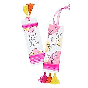 Juvale 300 Pack Bulk Blank Bookmarks for DIY Crafts, White Plain Bookmarks to Decorate (6 x 2 In)