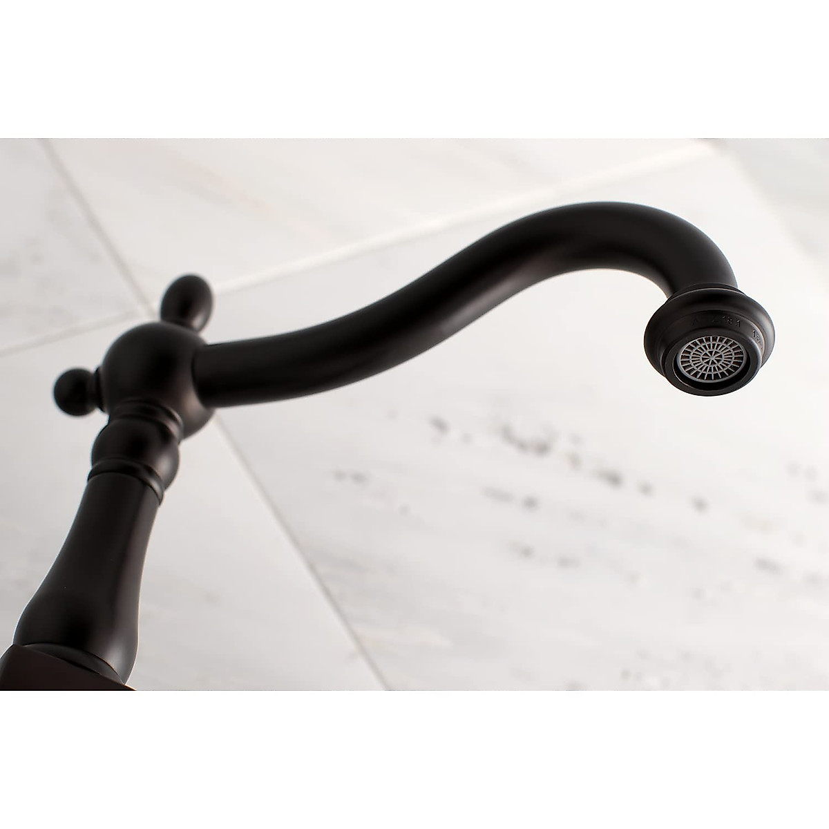 Kingston Brass KS1265PL Heritage Two-Handle Wall Mount Kitchen Faucet, Oil Rubbed Bronze