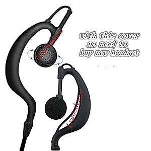 Lsgoodcare 50Pcs Soft Foam Earbud Headphone Ear Pads Replacement Sponge Covers Tips Foam Cushions Pad Protector Earplugs for Earphone Headset Earpiece MP3 MP4 Moblie Phone, Diameter 18MM, Black Color