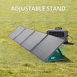 Zendure 200W Foldable Portable Panel with Kickstand, Durable Lightweight Panel Waterproof IP54 Portable Solar Panel Compatible with Zendure/Other Power Stations (with MC4 to XT60 Cable)
