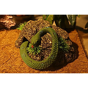 AQUA KT Reptile Cave Hide Natural Hiding Place for Terrarium Amphibian Lizard Snake Bearded Dragon Frog Leopard Terrestrial Gecko Cave