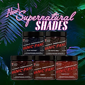 MANIC PANIC Cattail Medium Brown Hair Dye - Supernatural - Semi Permanent Mid-toned Chocolate Brown Hair Color For Women And Men - Vegan, PPD & Ammonia Free (4oz)