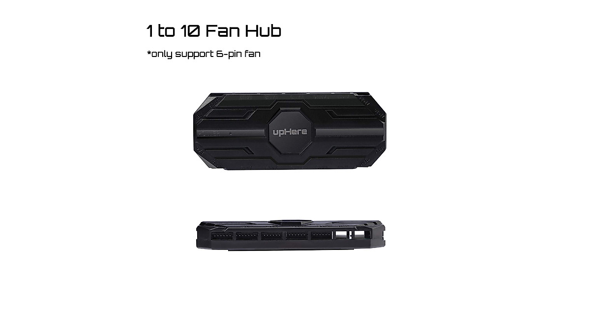 upHere MBX10 RGB Hub: 10-Port Fan Control & RF Remote