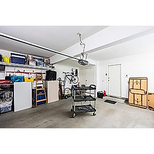 Olympia Tools 85-188 Pack-N-Roll Folding Collapsible Service Cart, Black, 50 Lb. Load Capacity per Shelf