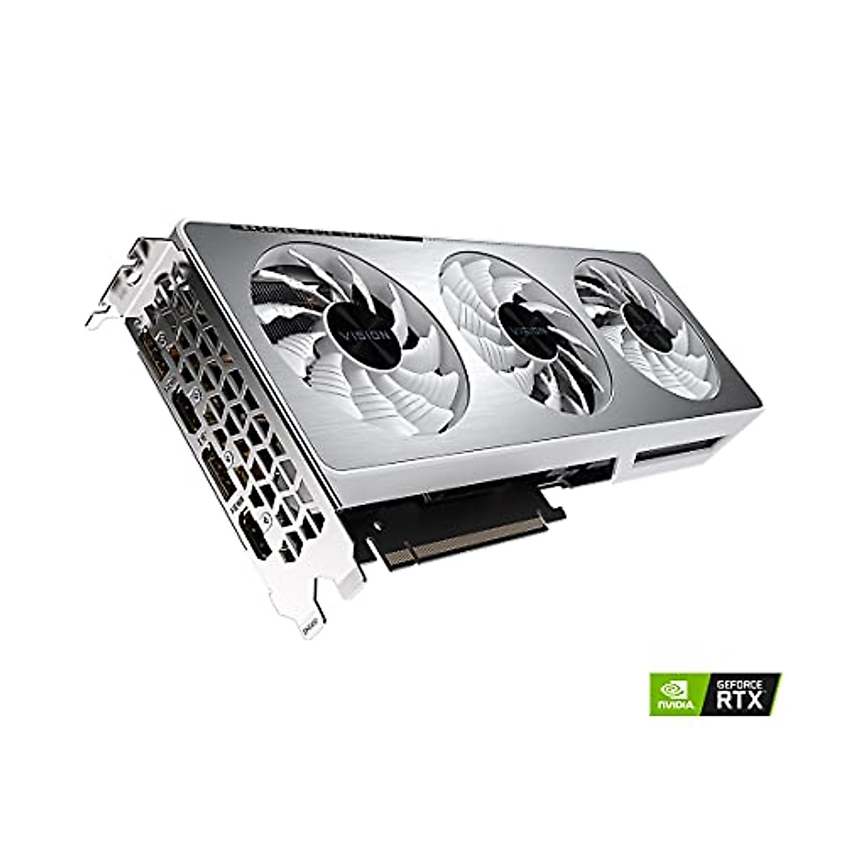 GIGABYTE GeForce RTX 3060 Ti Vision OC 8G Graphics Card, WINDFORCE 3X Cooling System, LHR, 8GB 256-bit GDDR6, GV-N306TVISION OC-8GD REV2.0 Video Card