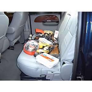 DU-HA Behind-the-Seat Storage Fits 00-07 Ford F-250 thru F-550 Super Duty Crew Cab & Regular Cab, Black, Part #20025