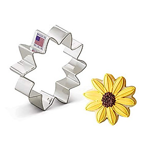 Sunflower Cookie Cutter 3.5" Made in USA by Ann Clark