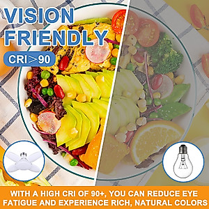 2 Pack Mini 30W Garage Light (150W Equivalent) - 6500K Daylight LED Garage Light, E26 Base Garage LED Light, LED Light Bulb for Basement,Closet,Workbench,Porch,Laundry Room, Garage Lights Ceiling LED