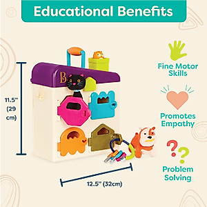 B. toys - Toy Vet Set For Toddlers, Kids - Pet Care Set - Pretend Play Set - Vet Clinic, Tools, Plush Toys - 2 years + - Pet Vet