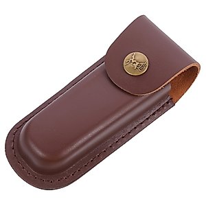 Leather Case Single Cutter Belt Cutter Holder Tool Pouch Belt Leather Guard Folding Cutter Sleeve Mora Garberg Skin Pocket Fanny Pack