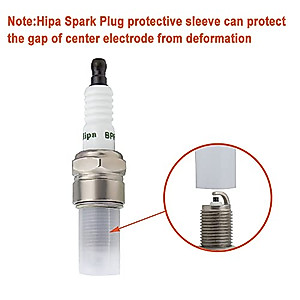 Hipa BPR6ES Nickel Standard Spark Plug Replace for NGK BPR6ES Champion RN9YC RN11YC Honda 98079-56846 GCV160 GCV190 GX100 GX140 GX160 GX200 GX340 GX390(4 Pack)