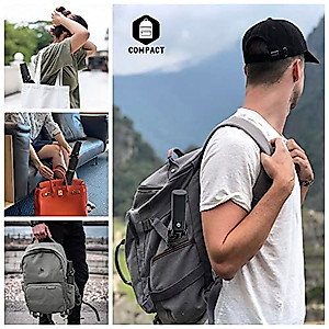 LOVELY RAIN 2 PACKS Travel Umbrella Compact Windproof Automatic Folding Umbrellas (Black + Black)