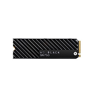 Western Digital WD Black SN750 NVMe PCIE M.2 2280 GEN3 4TB (2TB x 2) PCI-Express Internal Gaming SSD with Heatsink 3D NAND, 3,400 MB/s - WDS200T3XHC