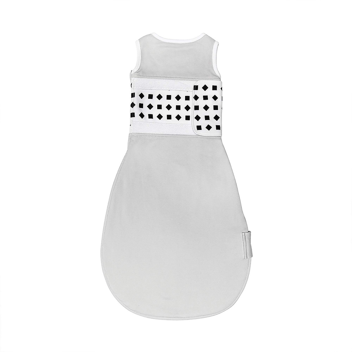 Nanit Breathing Wear Sleeping Bag – 100% Cotton Baby Sleep Sack - Works Pro Baby Monitor to Track Breathing Motion Sensor-Free, Real-Time Alerts, Size Small, 3-6 Months, Pebble Grey