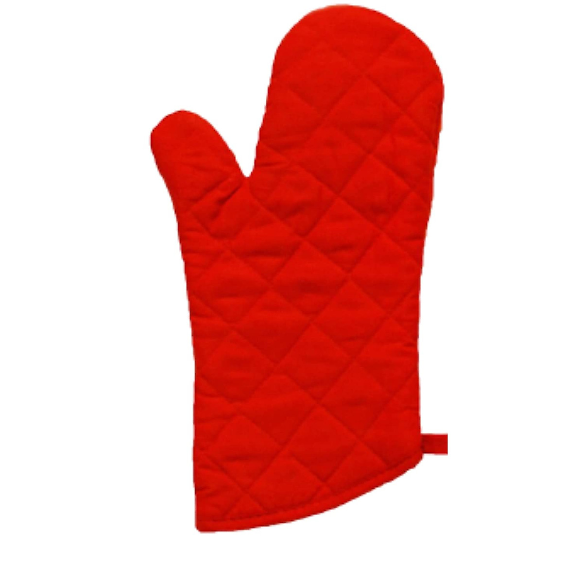 Home Collection Chef-Themed Kitchen Mitts, Pot Holder, & Kitchen Towels Set (Red)