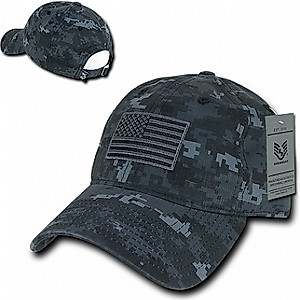 Rapiddominance Relaxed Graphic Cap with Tonal Flag, Midnight Universal