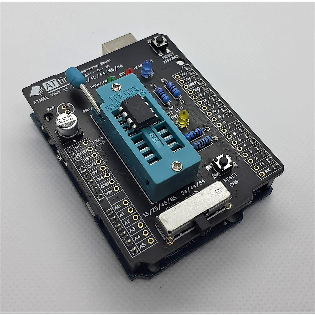 Arduino Shield Attiny Programming AVR Programmer | Support All Attiny Chips