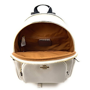 Coach Women's Court Backpack In Soft Pebbled Leather (IM/Chalk)