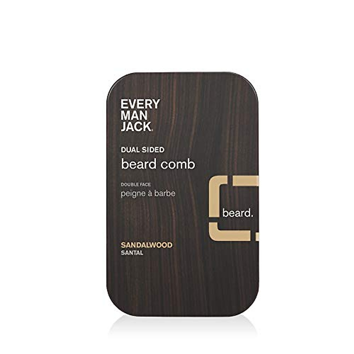 Every Man Jack Beard Comb, Woodgrain